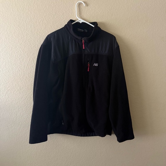 New Balance | Jackets & Coats | New Balance Black Fleece Jacket | Poshmark